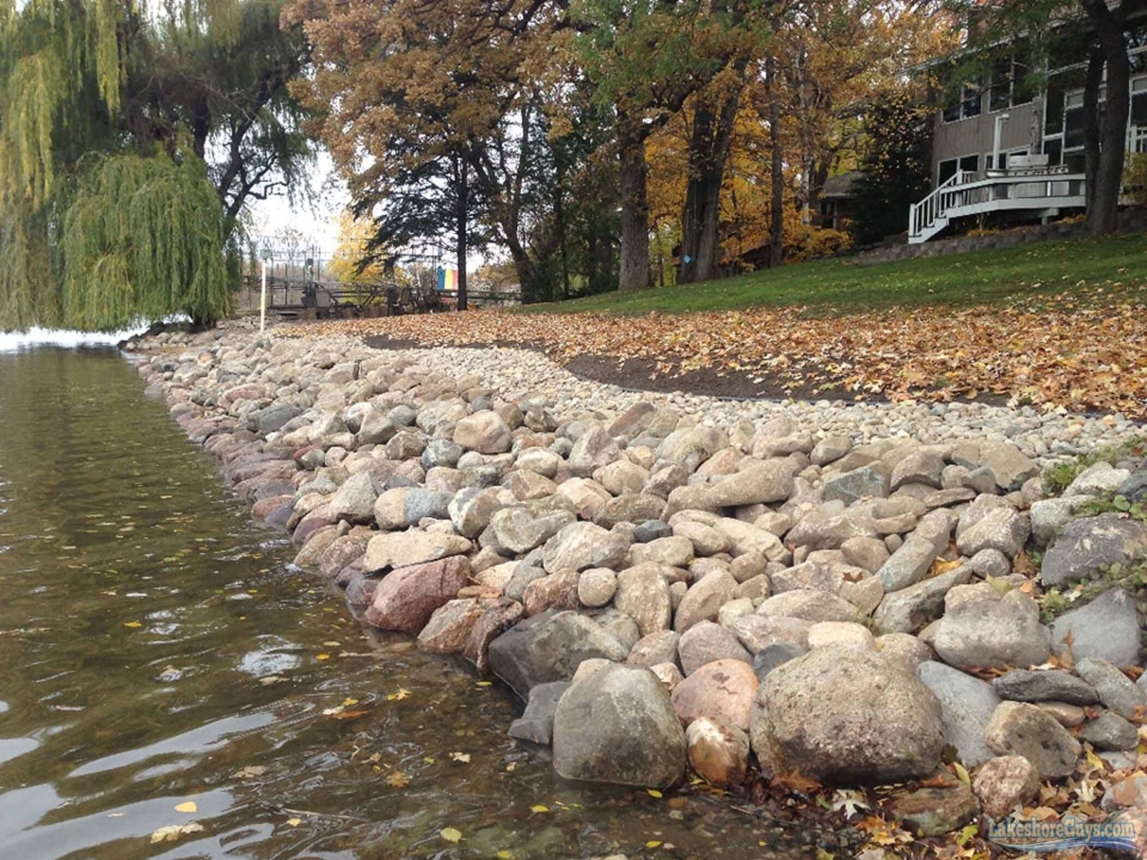 Our Work - Riprap Shoreline & Riverbank Photo Gallery • Lakeshore Guys ...