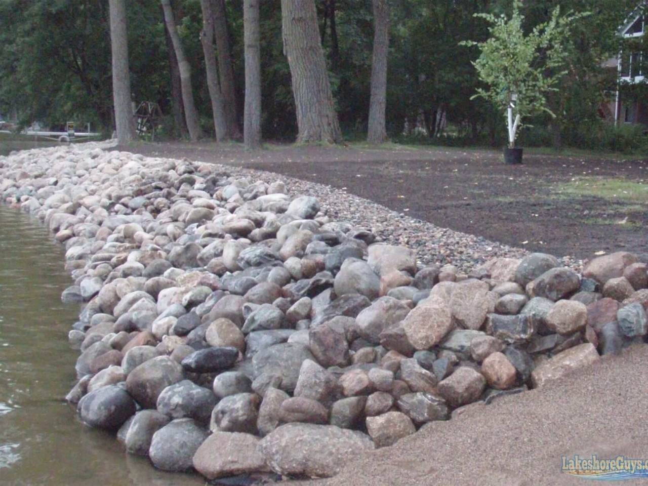 Our Work - Riprap Shoreline & Riverbank Photo Gallery • Lakeshore Guys ...