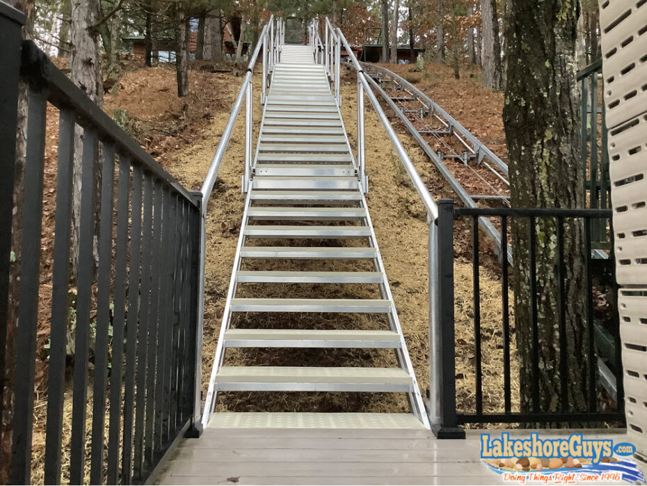 Custom Aluminum Staircase Construction on Hillsides in MN, WI, SD, ND ...